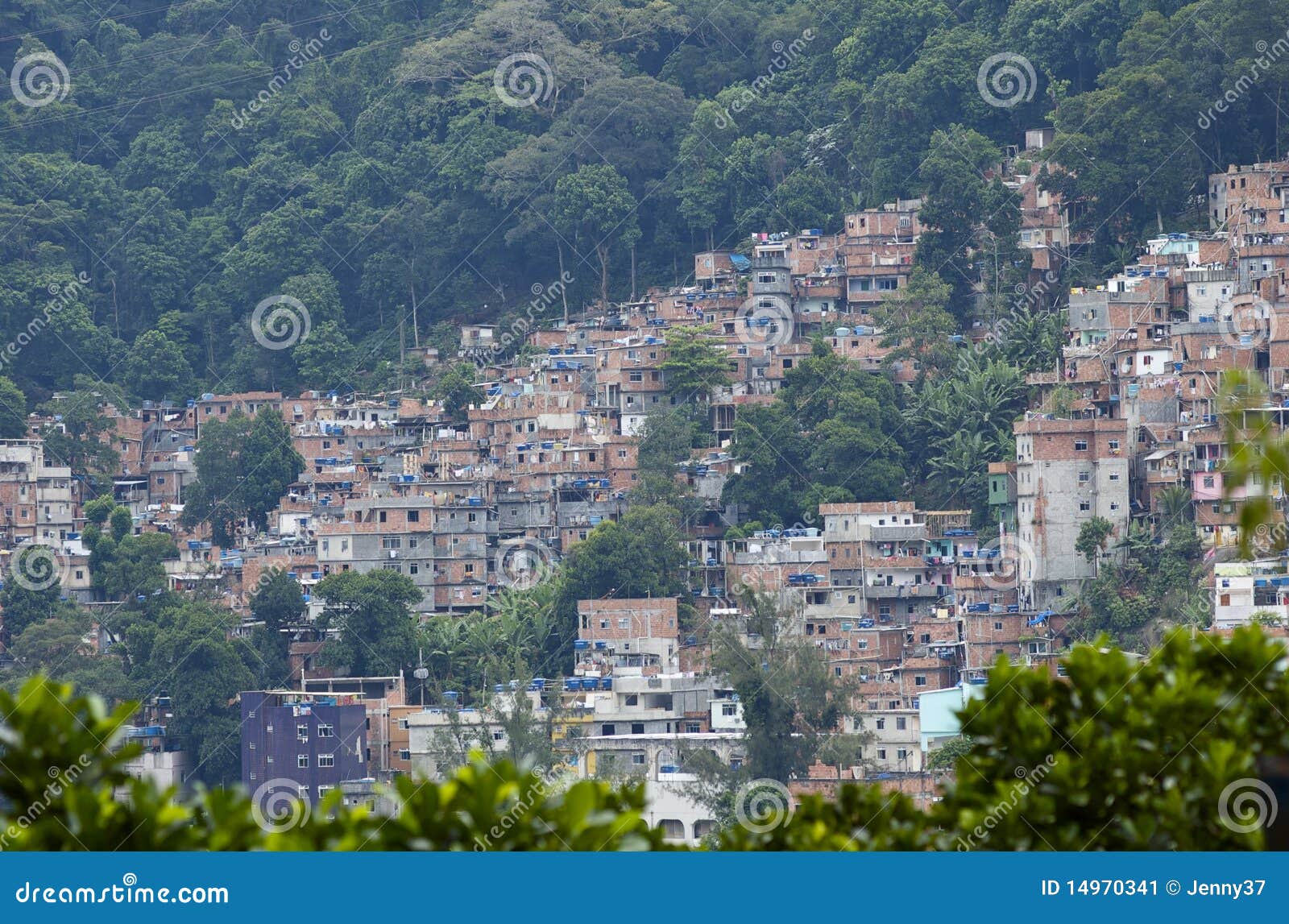 Favela Slums in Rio De Janerio, Brazil Stock Image - Image of homeless ...