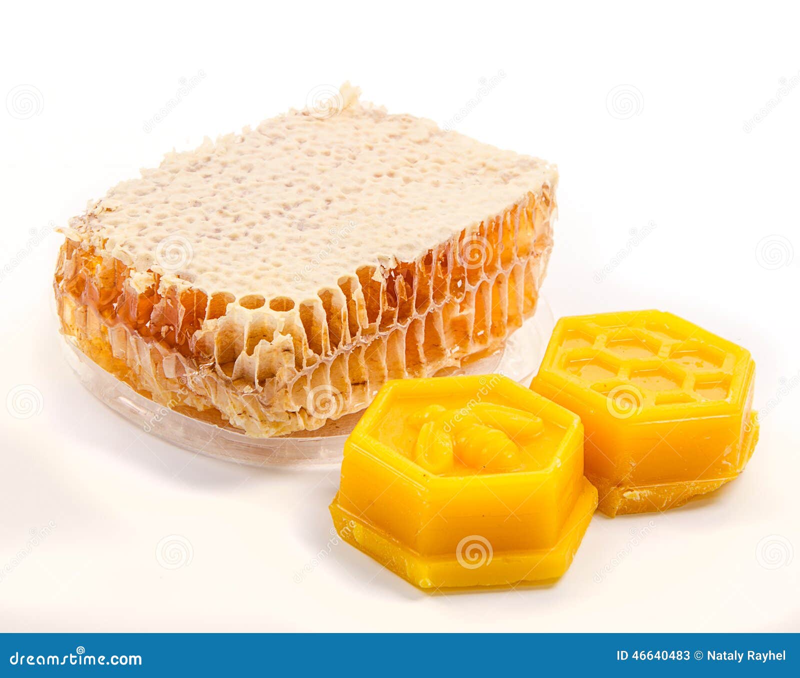 Favo con cera d'api immagine stock. Immagine di parte - 46640483