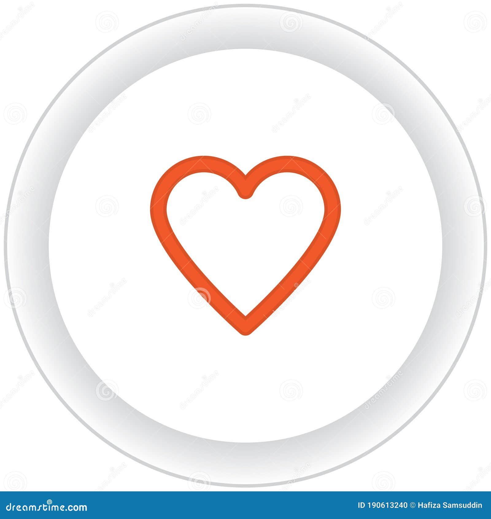 Favorite Button. Vector Illustration Decorative Design Stock Vector ...