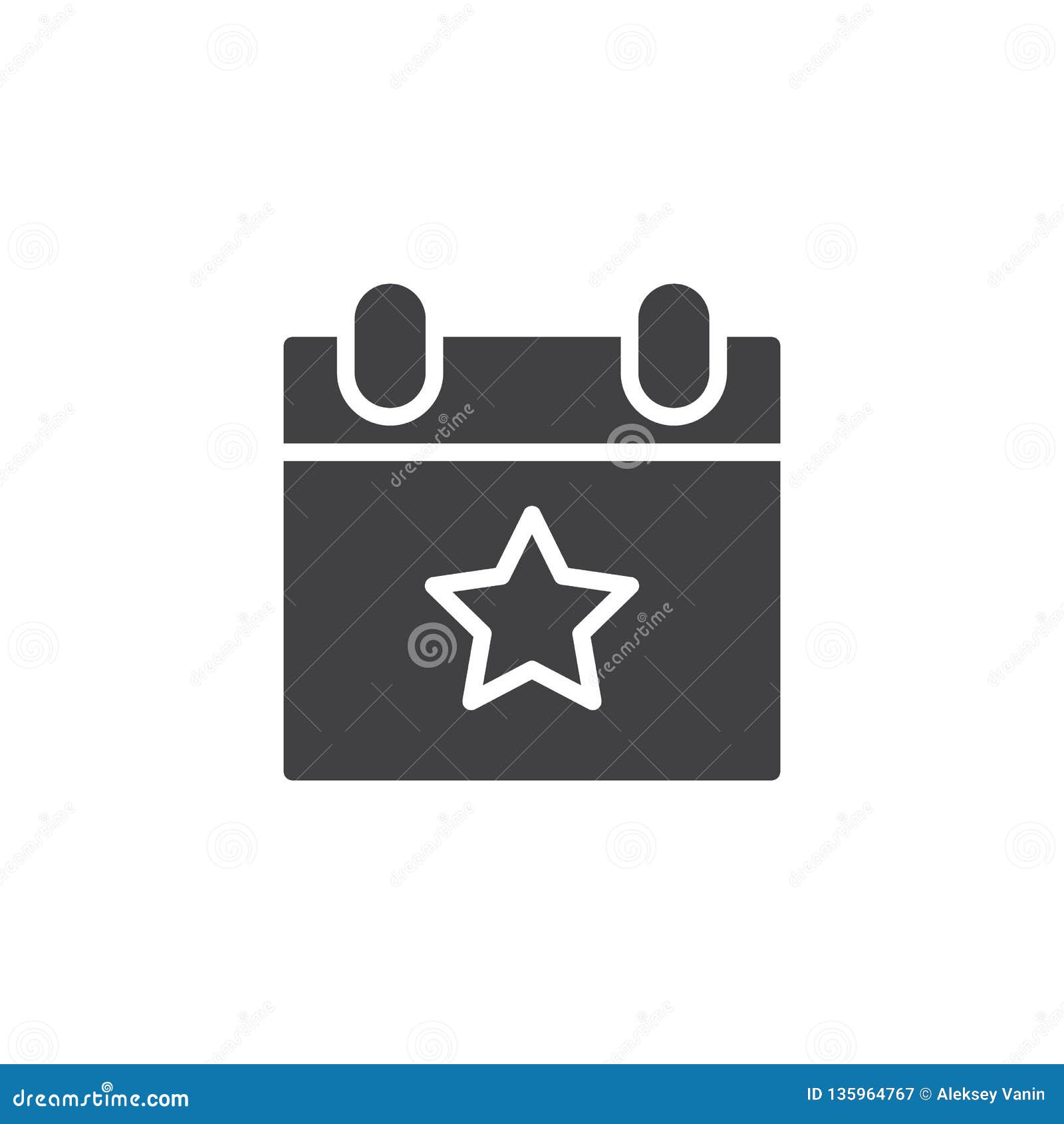 Favorite day vector icon stock vector. Illustration of icon - 135964767