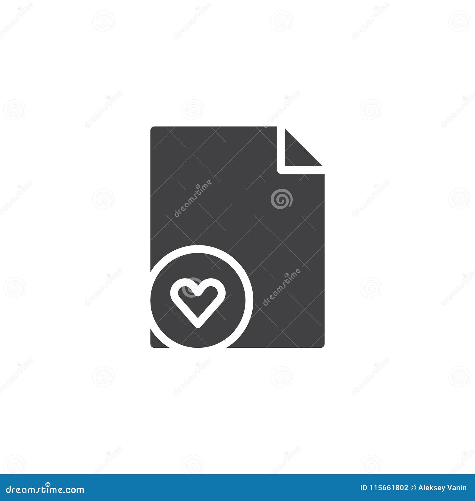Favorite Document File Vector Icon Stock Vector - Illustration of ...