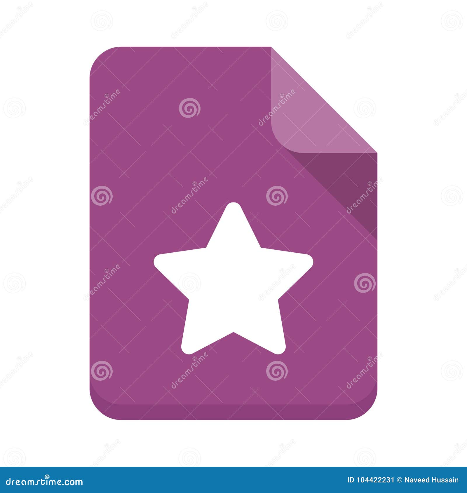 Favorite File flat icon stock illustration. Illustration of line ...