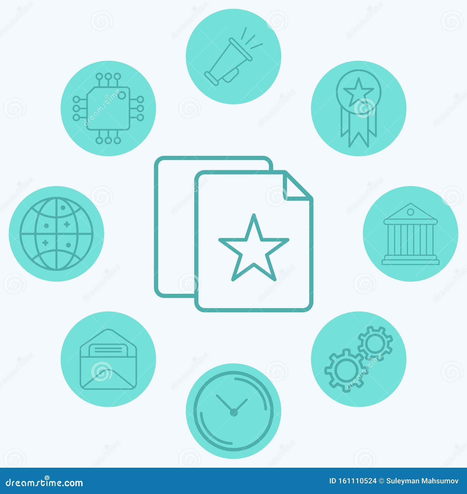 Favorite File Vector Icon Sign Symbol Stock Vector - Illustration of ...