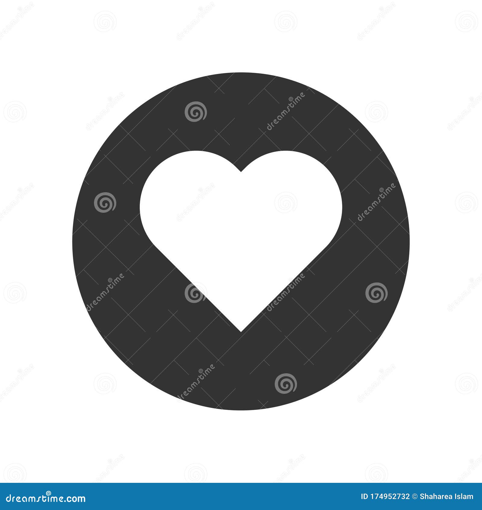 Favorite, heart icon stock vector. Illustration of symbol - 174952732