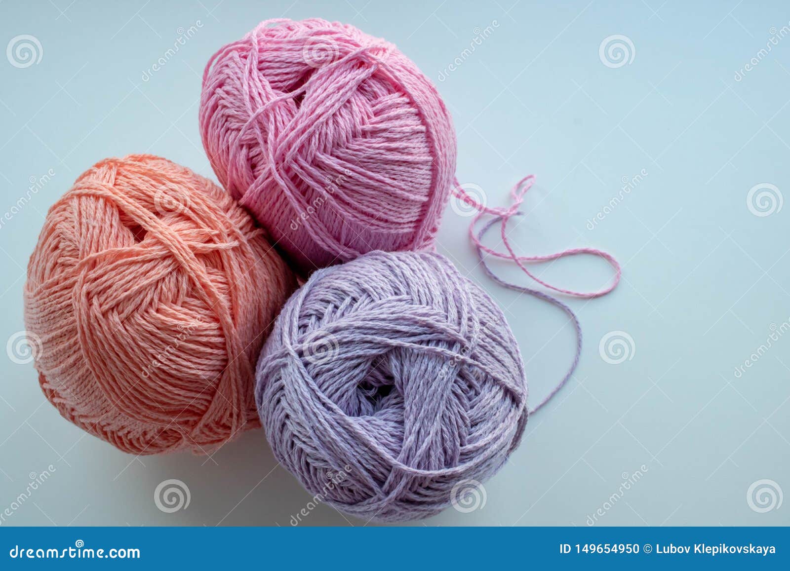 Colored Balls of Yarn for Knitting Stock Photo - Image of crochet ...