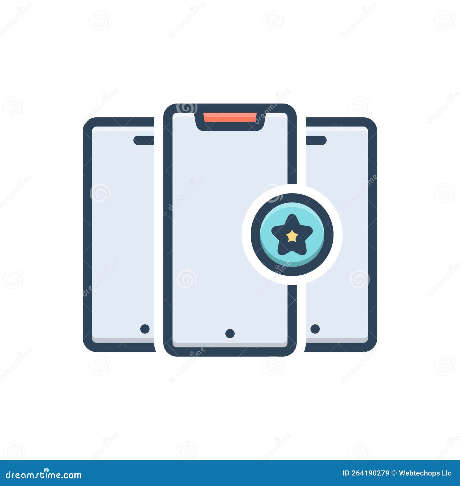 Color Illustration Icon for Favorite, Best Love and Most Stock Vector ...
