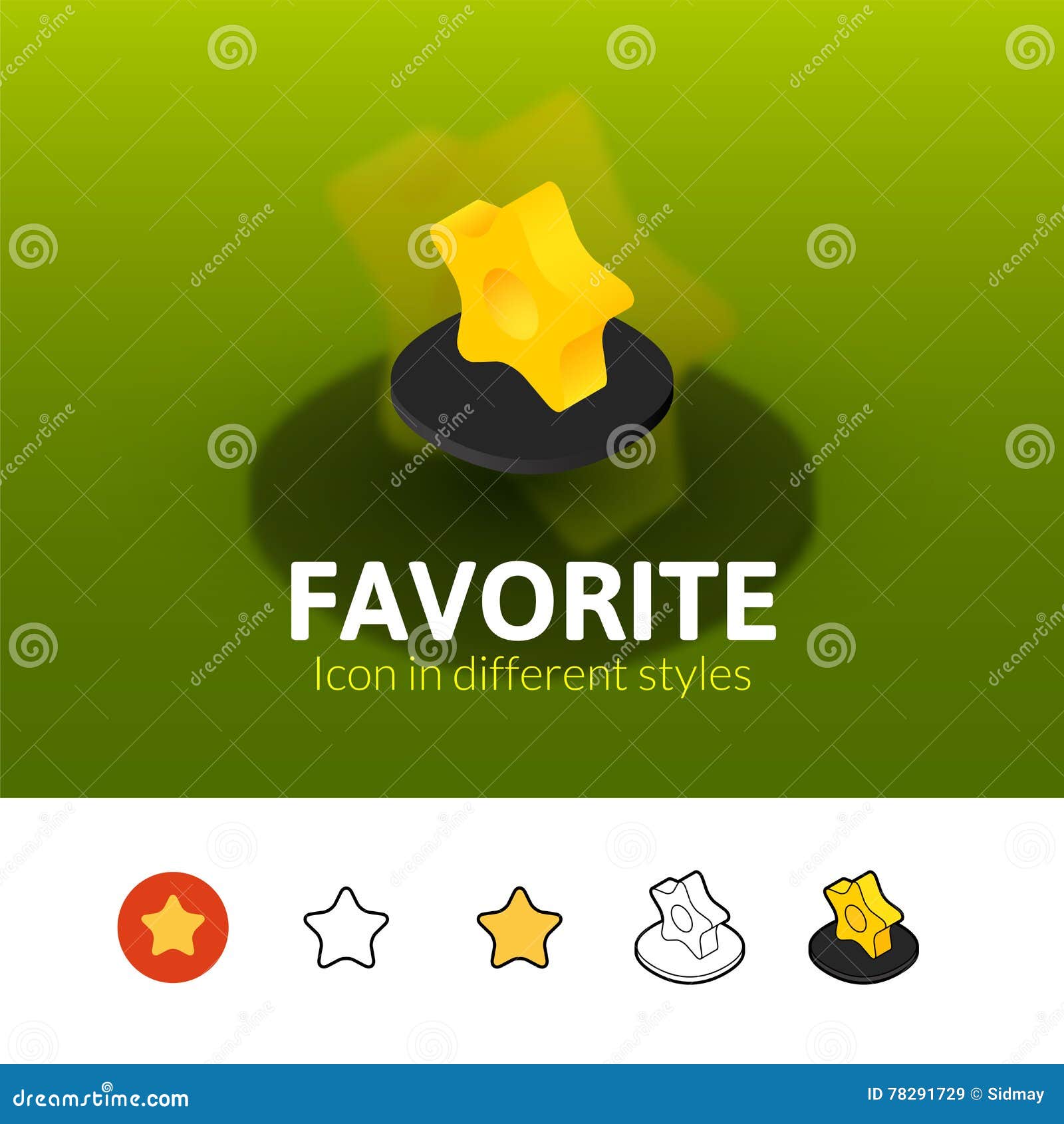 Favorite Icon in Different Style Stock Vector - Illustration of ...