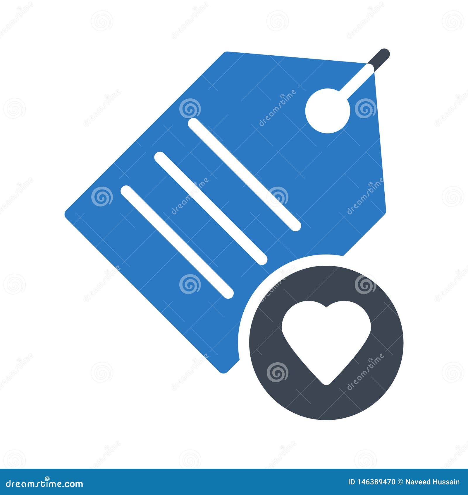 Favorite Label Glyph Color Vector Icon Stock Vector - Illustration of ...