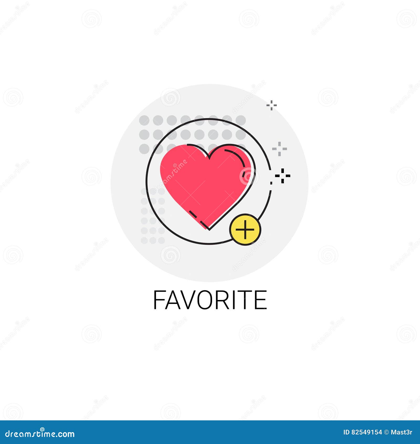 Favorite Love Plus Symbol Icon Stock Vector - Illustration of homepage ...