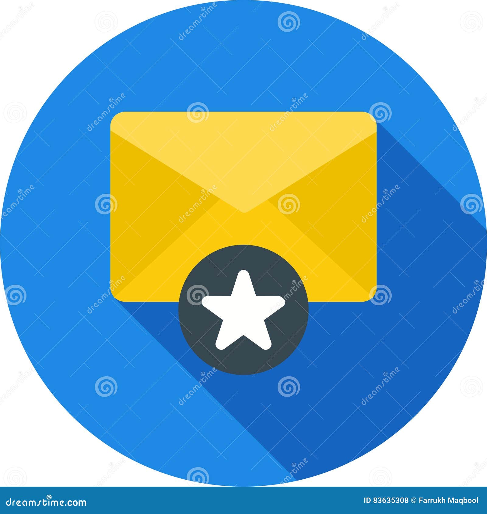 Favorite Mail stock vector. Illustration of email, sign - 83635308