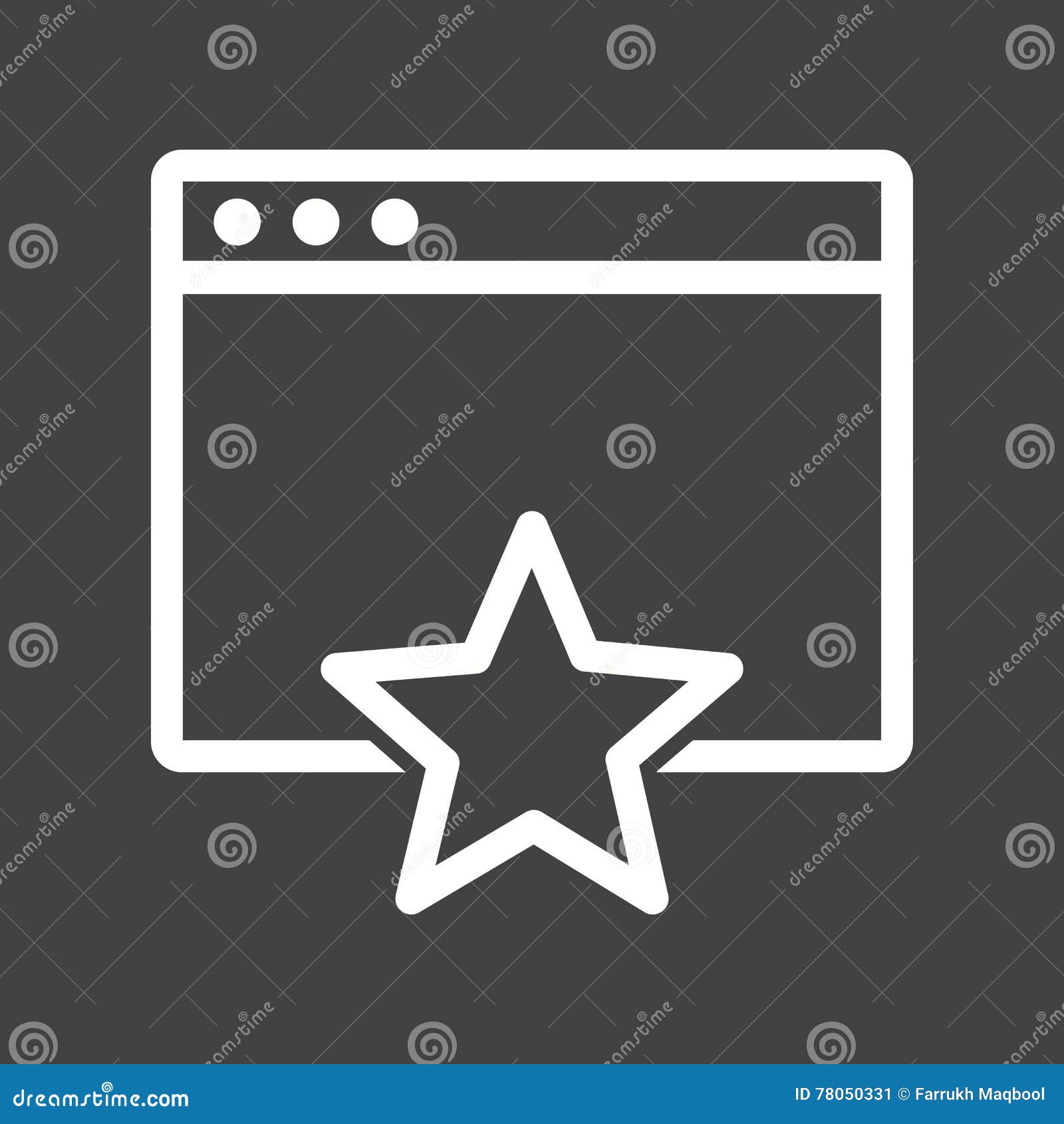 Favorite Page stock vector. Illustration of internet - 78050331