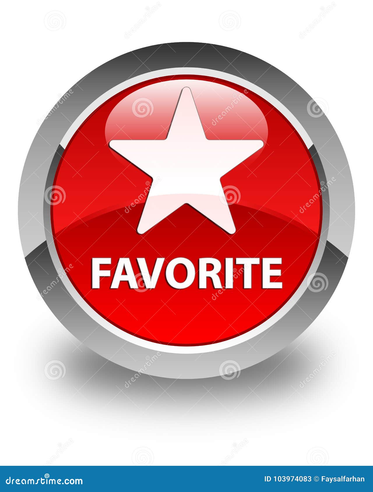 Favorite (star Icon) Glossy Red Round Button Stock Illustration ... Favorite (star Icon) Glossy Red Round Button Stock Illustration ...