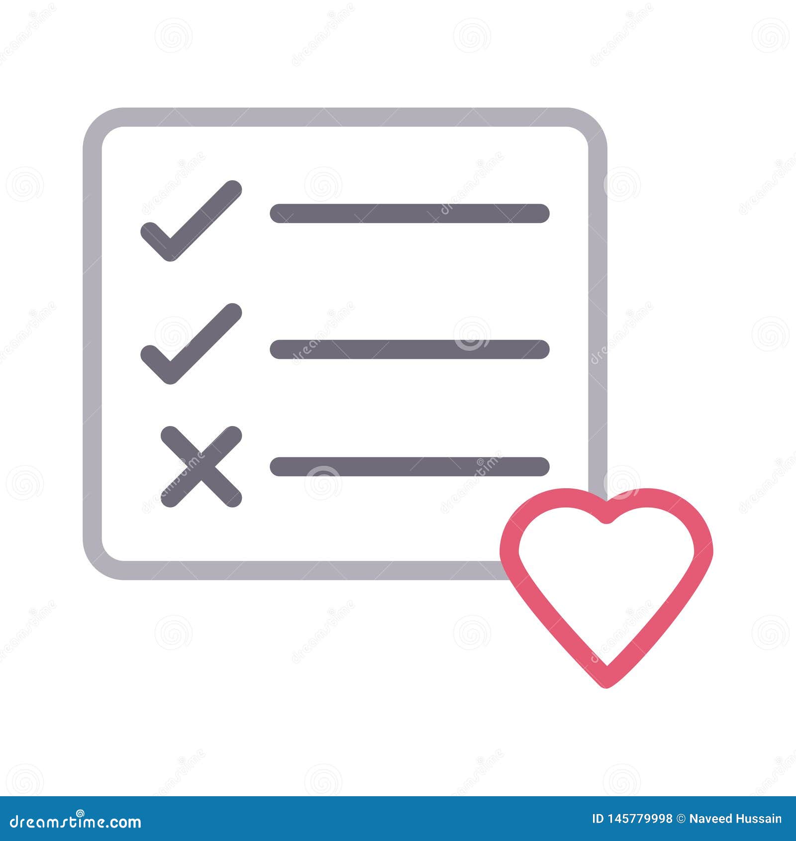 Favorite Tasklist Thin Color Line Vector Icon Stock Vector ...