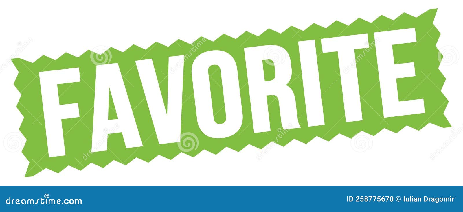 FAVORITE Text Written on Green Stamp Sign Stock Illustration ...