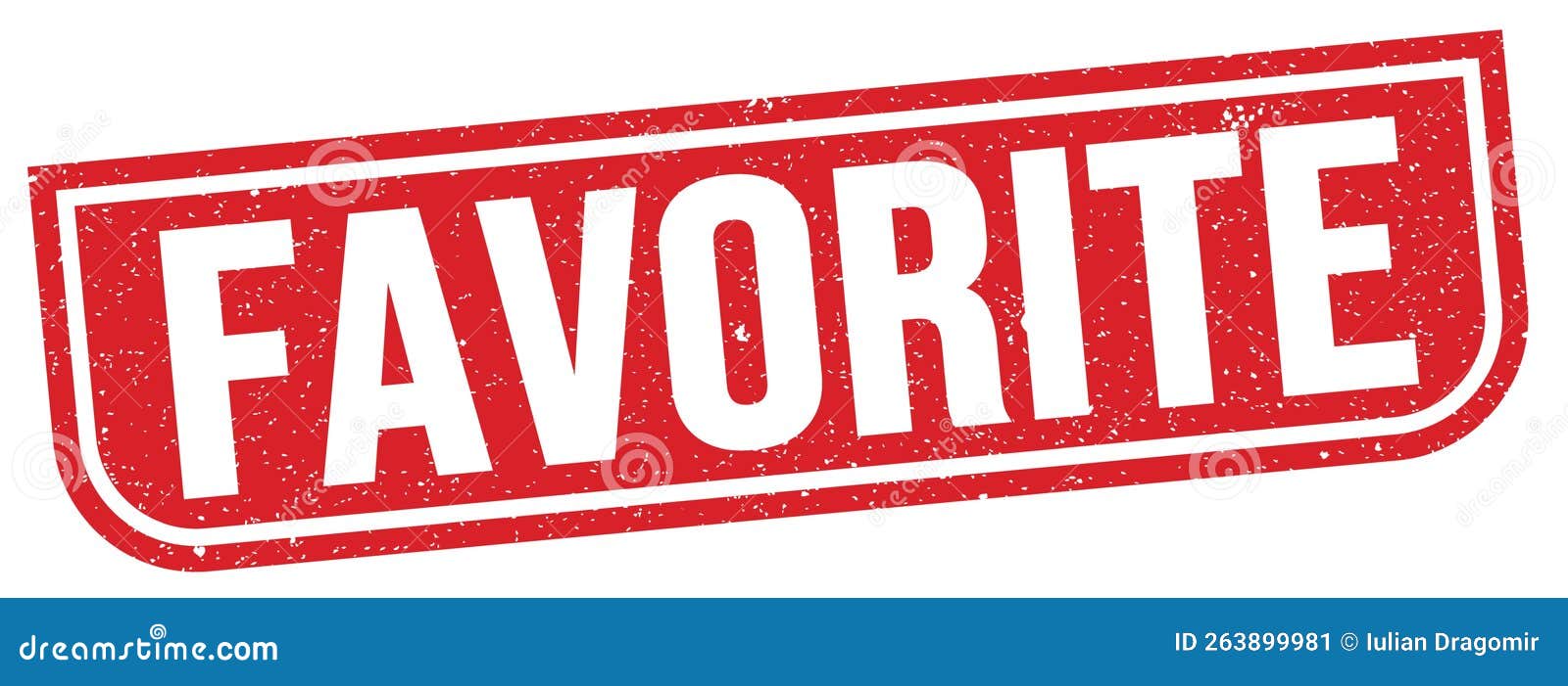 FAVORITE Text Written on Red Stamp Sign Stock Illustration ...