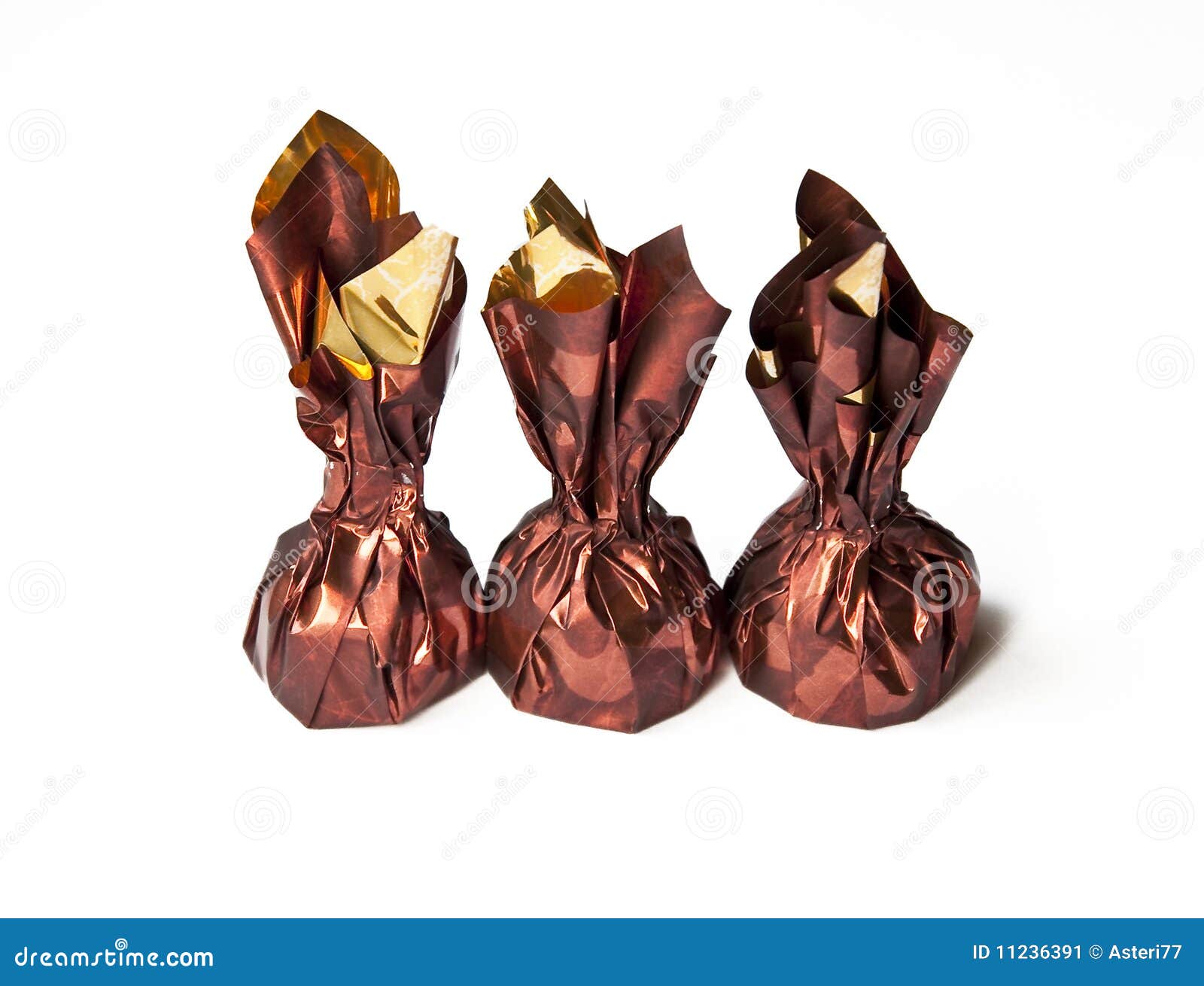 Favorite Treat - Chocolate in Shiny Packaging Stock Image - Image of ...