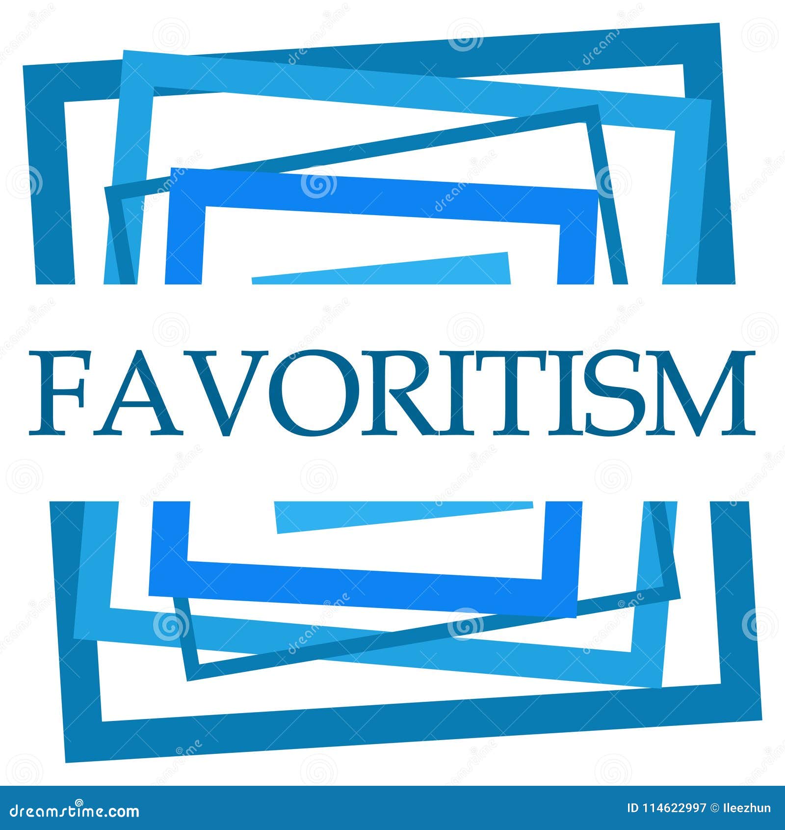 Favoritism Blue Random Borders Stock Illustration - Illustration of ...