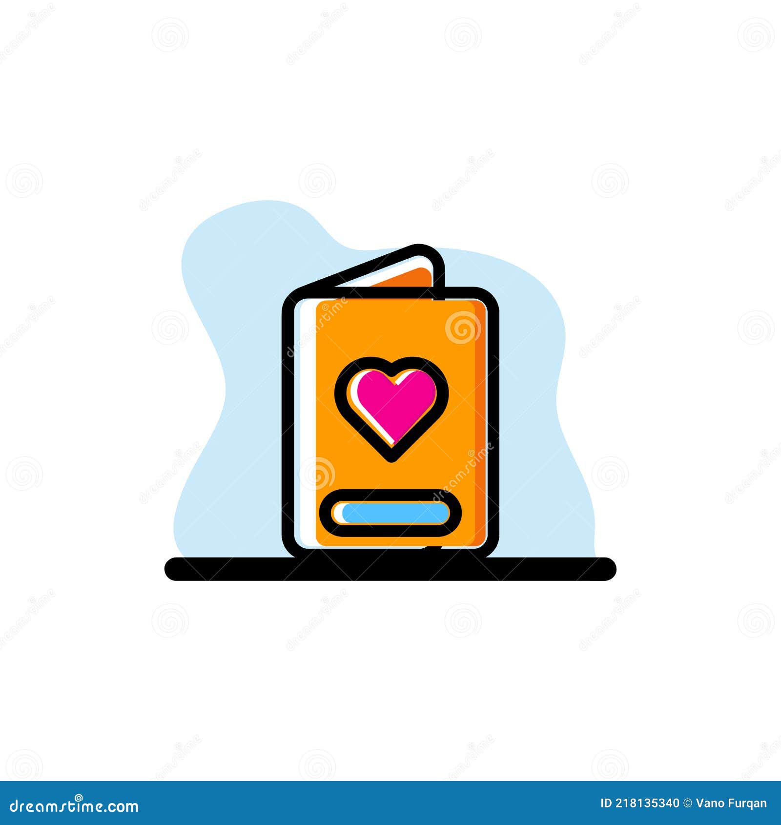 You Are My Favourite Book Cartoon Vector | CartoonDealer.com #87146331