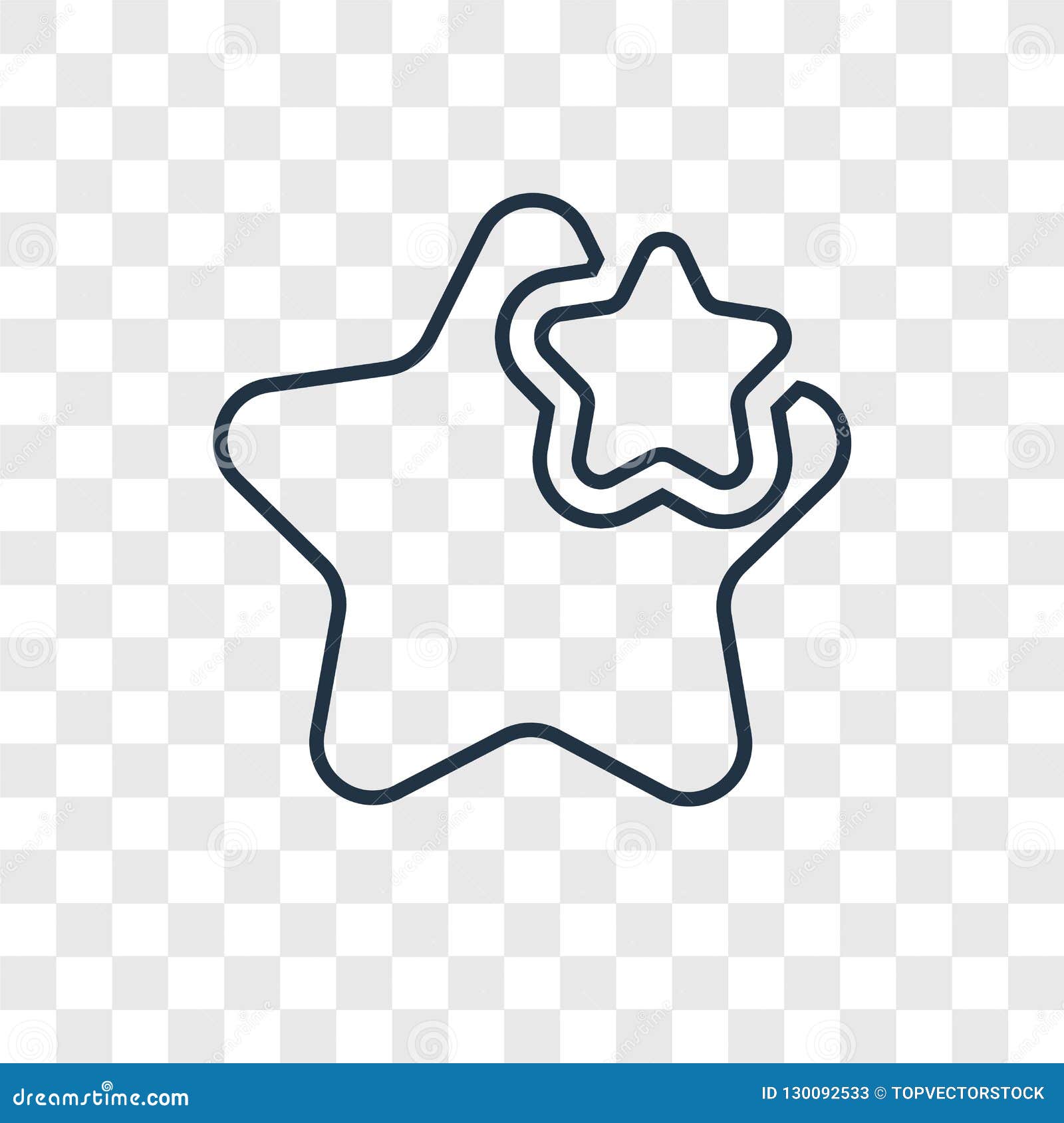 Favourite Concept Vector Linear Icon Isolated on Transparent Background ...