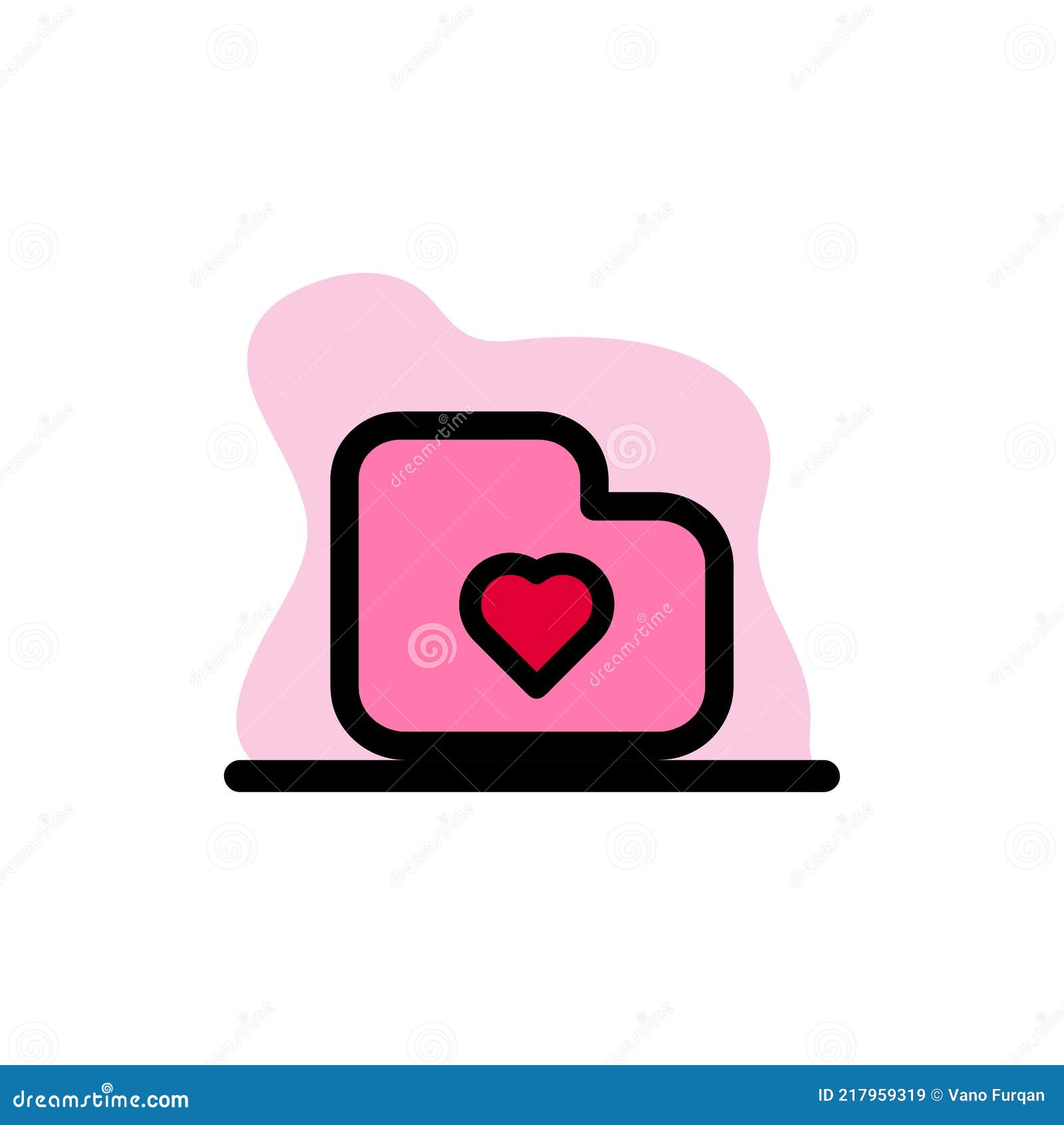 Favourite Folder Icon Conceptual Vector Illustration Design Stock ...