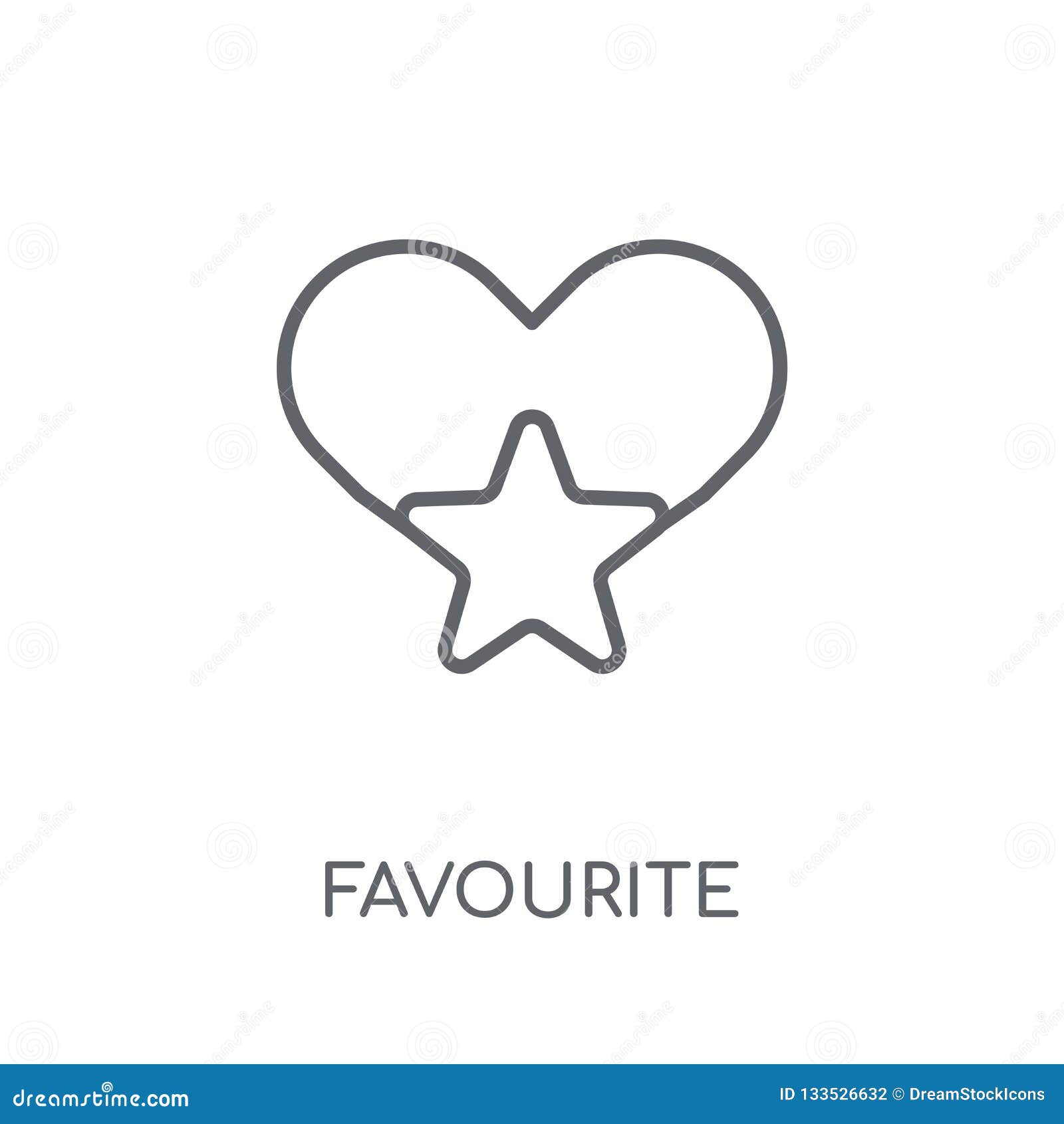 Favourite Linear Icon. Modern Outline Favourite Logo Concept on Stock ...