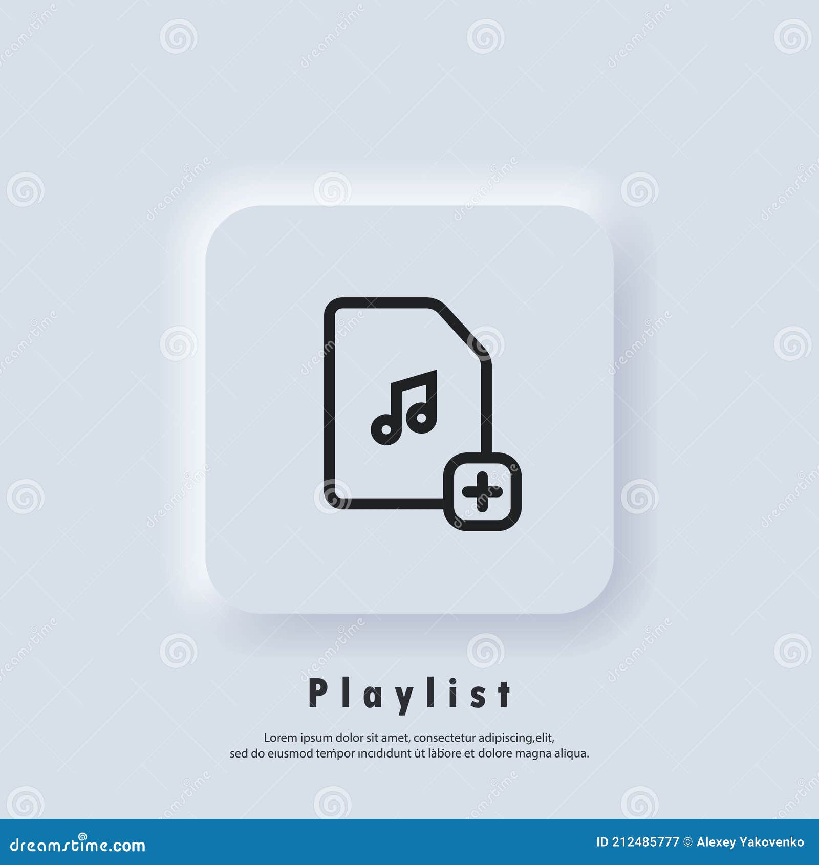Favourite Playlist Icon. Songs. Music Player. Playlist Logo. Vector. UI ...