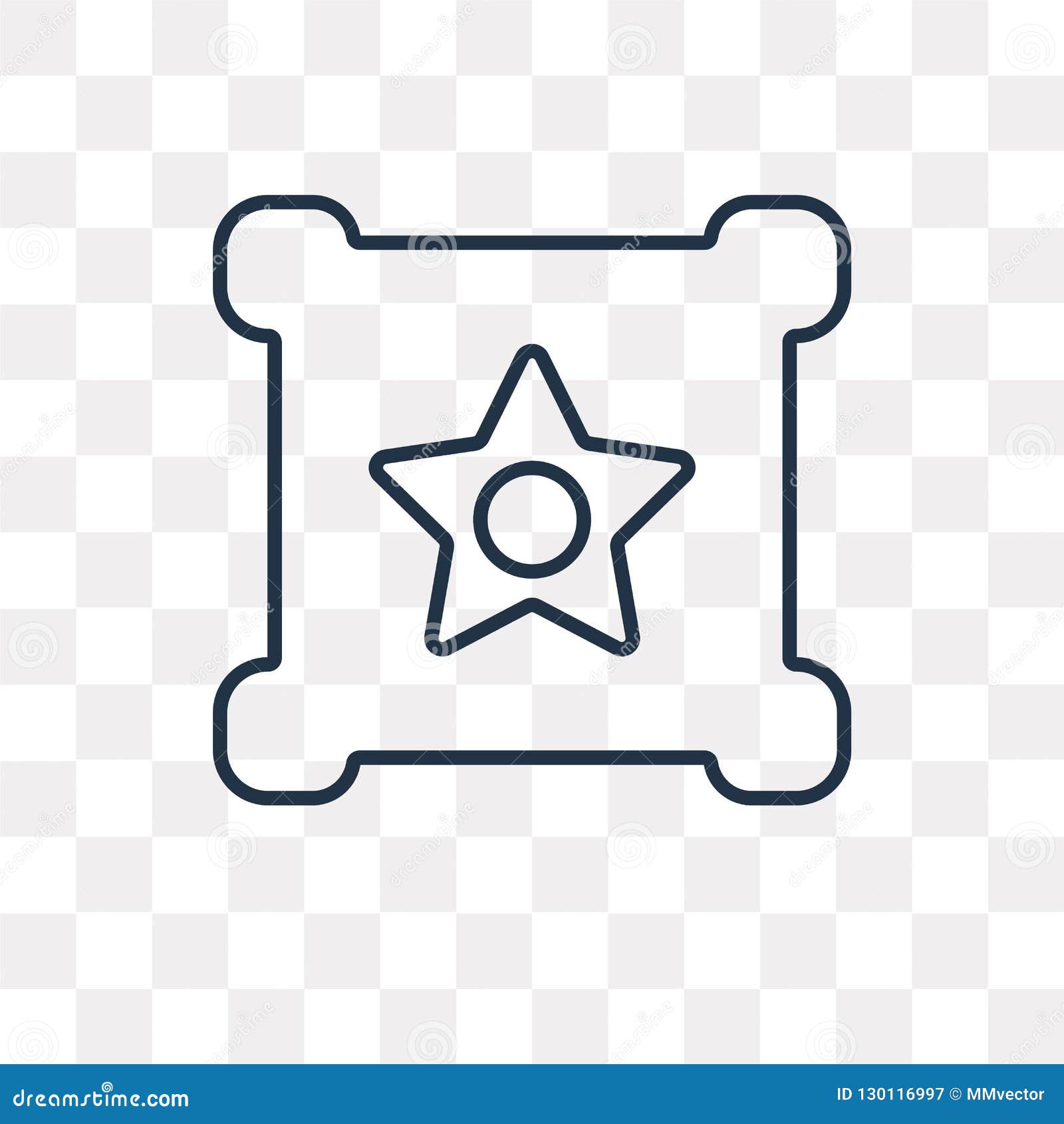 Favourite Vector Icon Isolated On Transparent Background, Linear ...