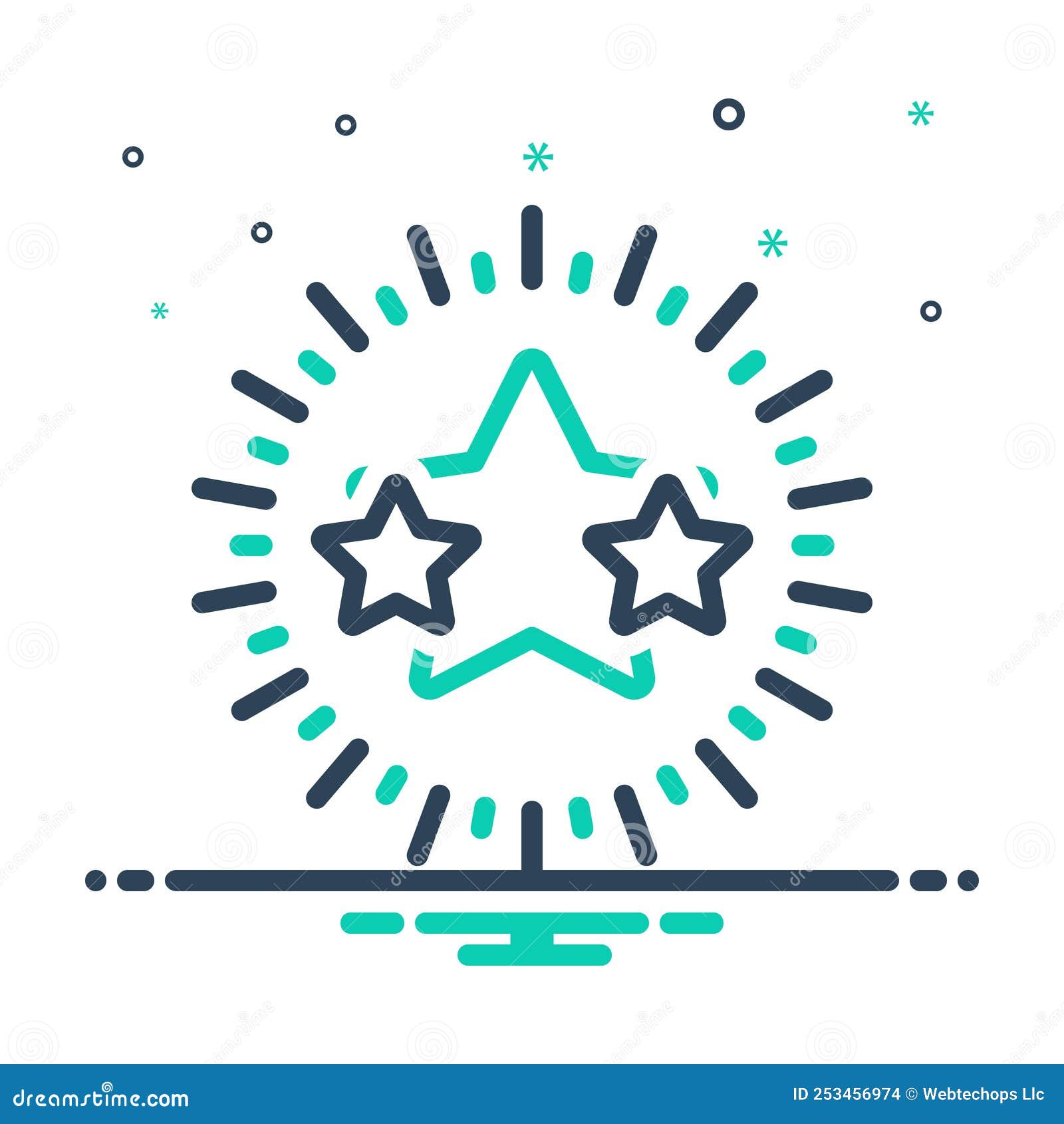 Mix Icon for Favourites, Most Liked and Special Stock Illustration ...