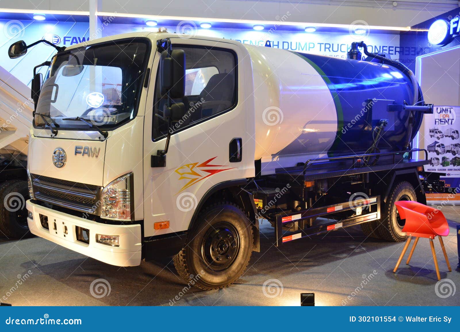 Faw Trucks at Philconstruct in Pasay, Philippines Editorial Stock Image ...