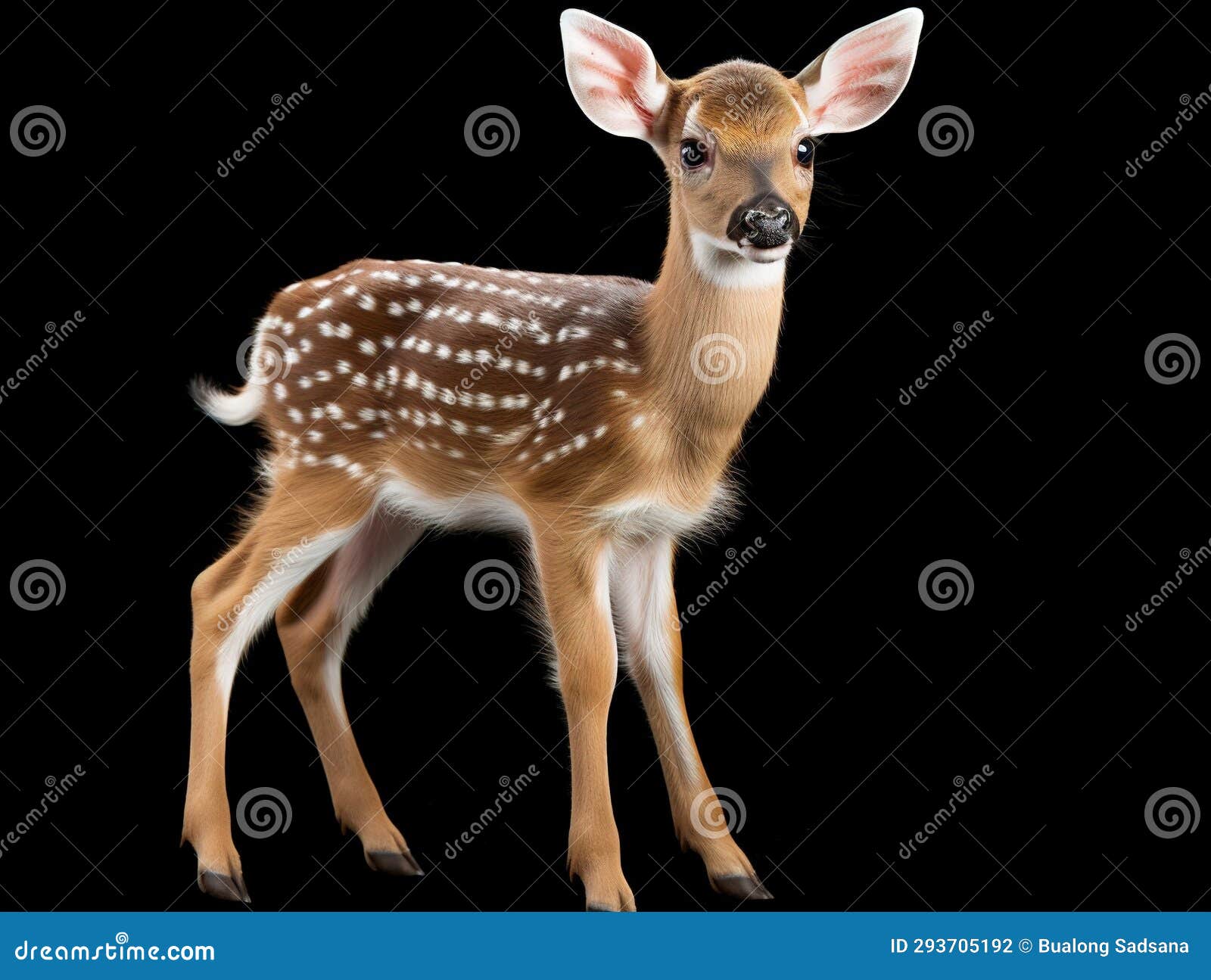 Ai Generated Illustration Wildlife Concept of Fawn Isolated Stock ...