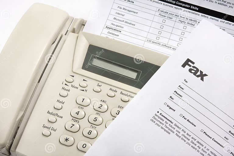 Fax stock photo. Image of telex, document, telephone - 15462604