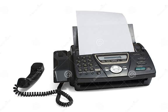 Fax stock image. Image of desktop, business, phone, document - 3873969