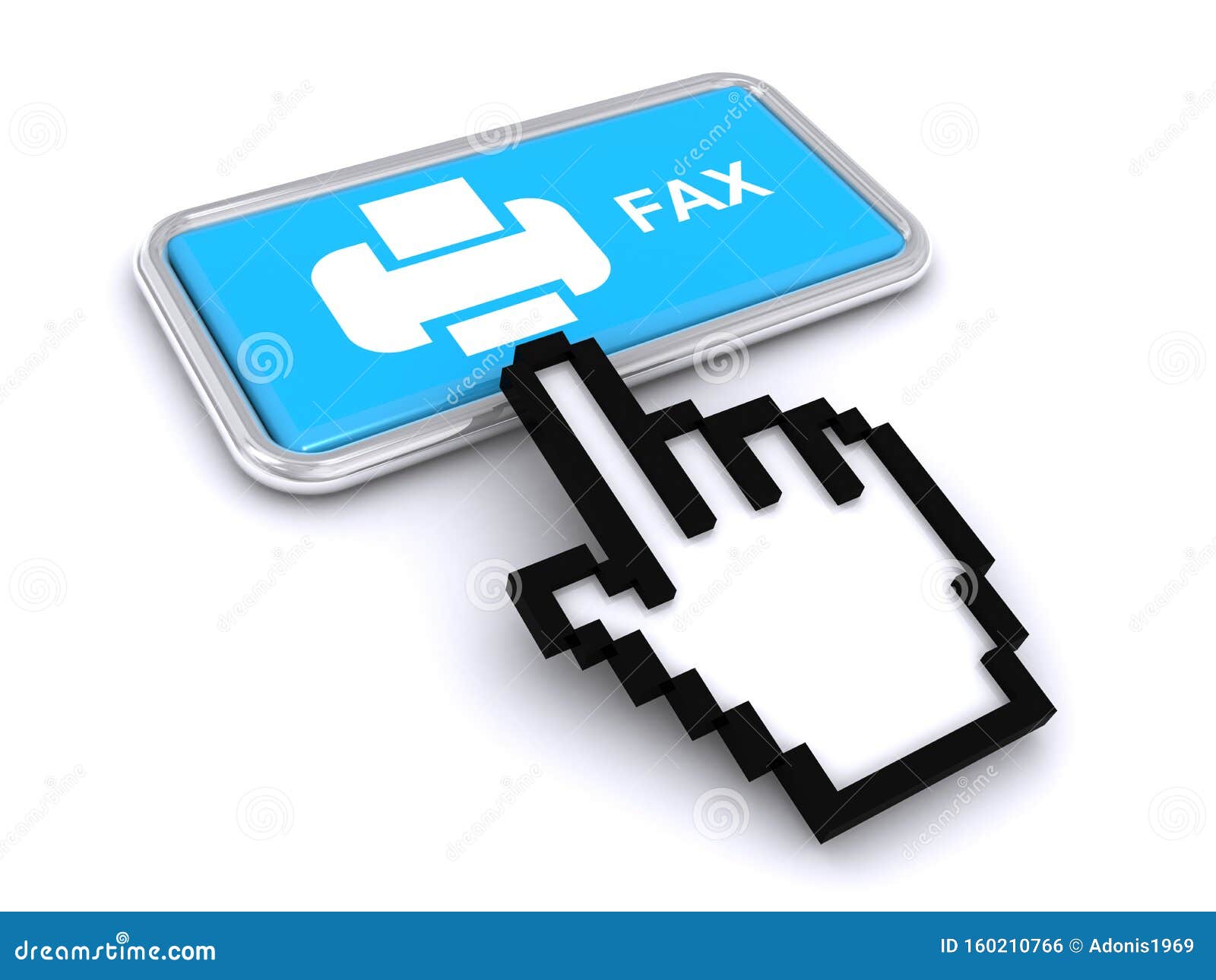 Fax button stock illustration. Illustration of communicate - 160210766