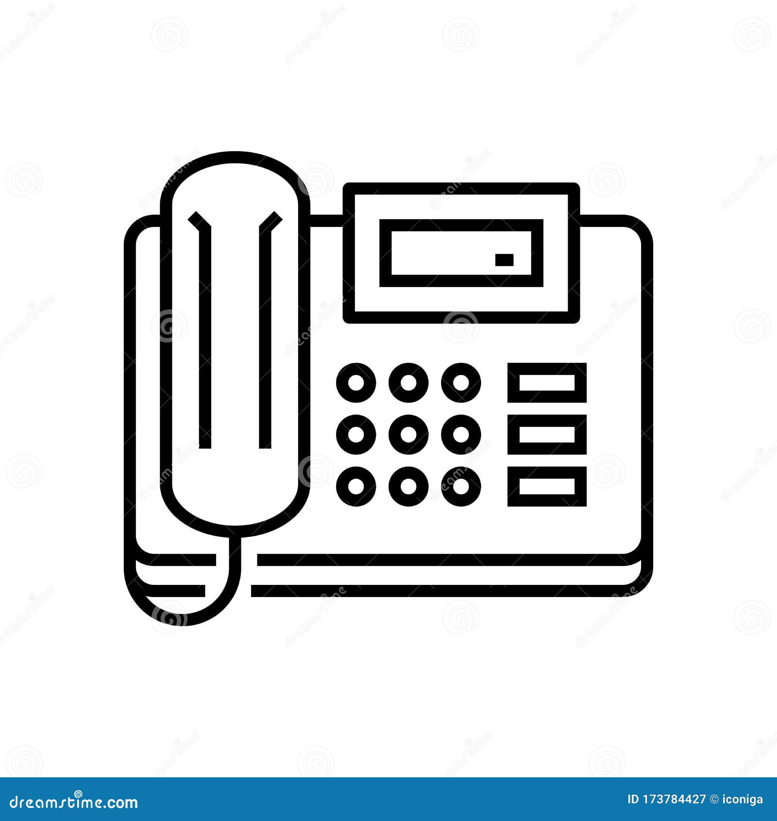 Fax Device Line Icon, Concept Sign, Outline Vector Illustration, Linear ... Fax Device Line Icon, Concept Sign, Outline Vector Illustration, Linear ...