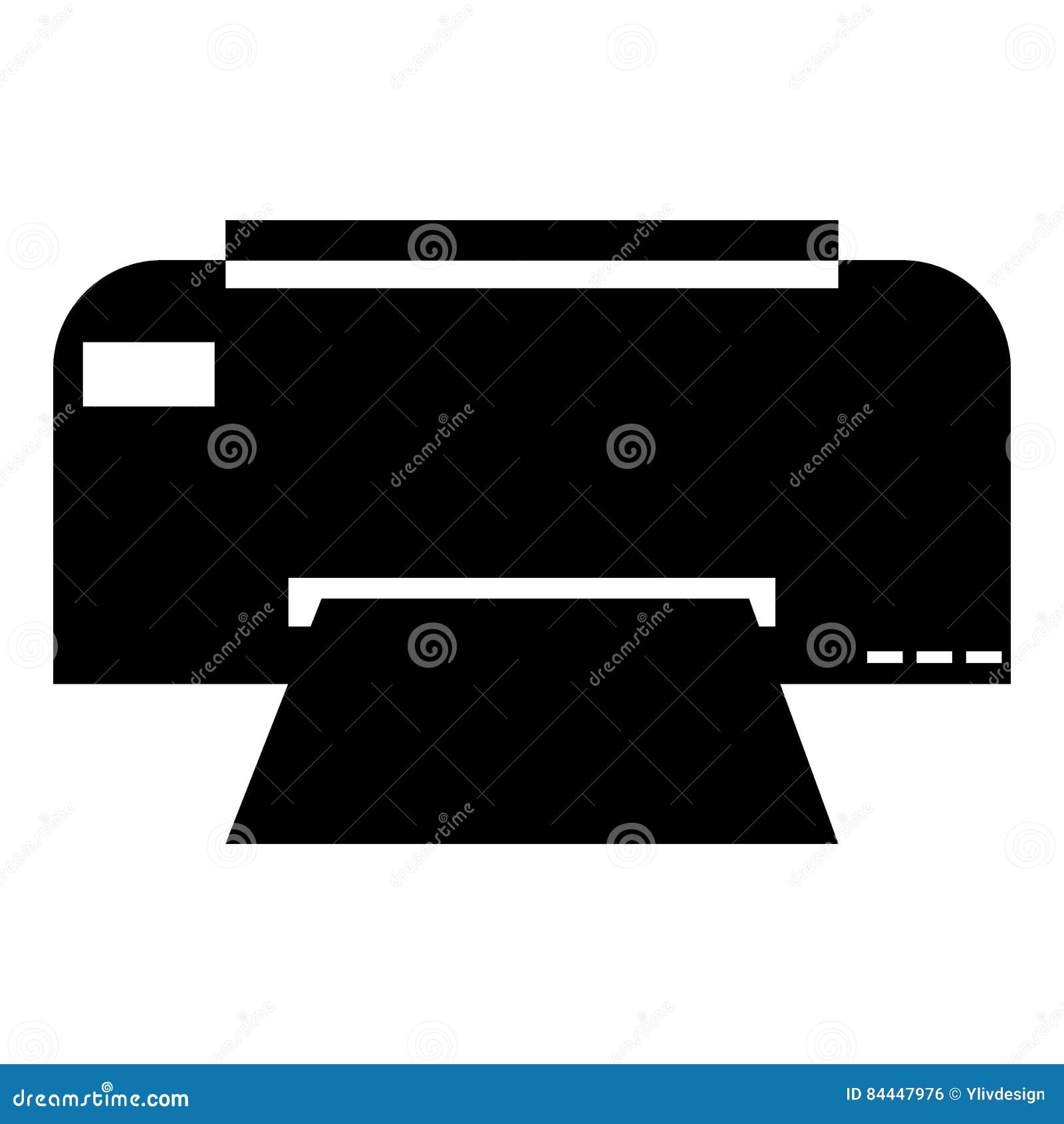 Fax icon, simple style stock vector. Illustration of business - 84447976