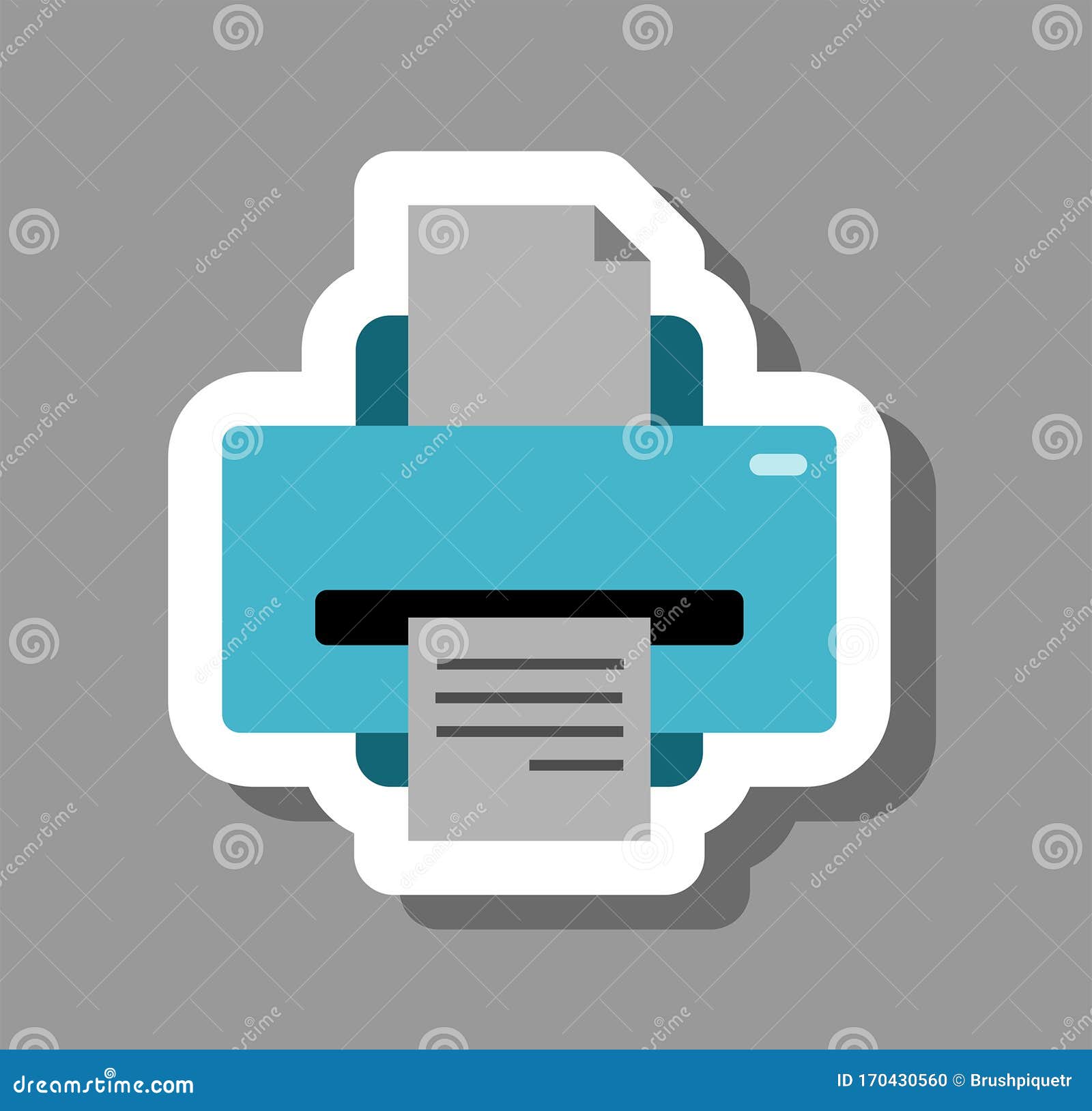 Fax Icon that Symbolizes Fax Contact Number Stock Vector - Illustration ...