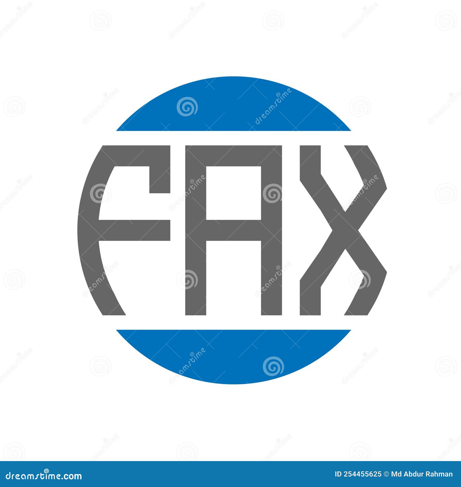 FAX Letter Logo Design on White Background. FAX Creative Initials ...