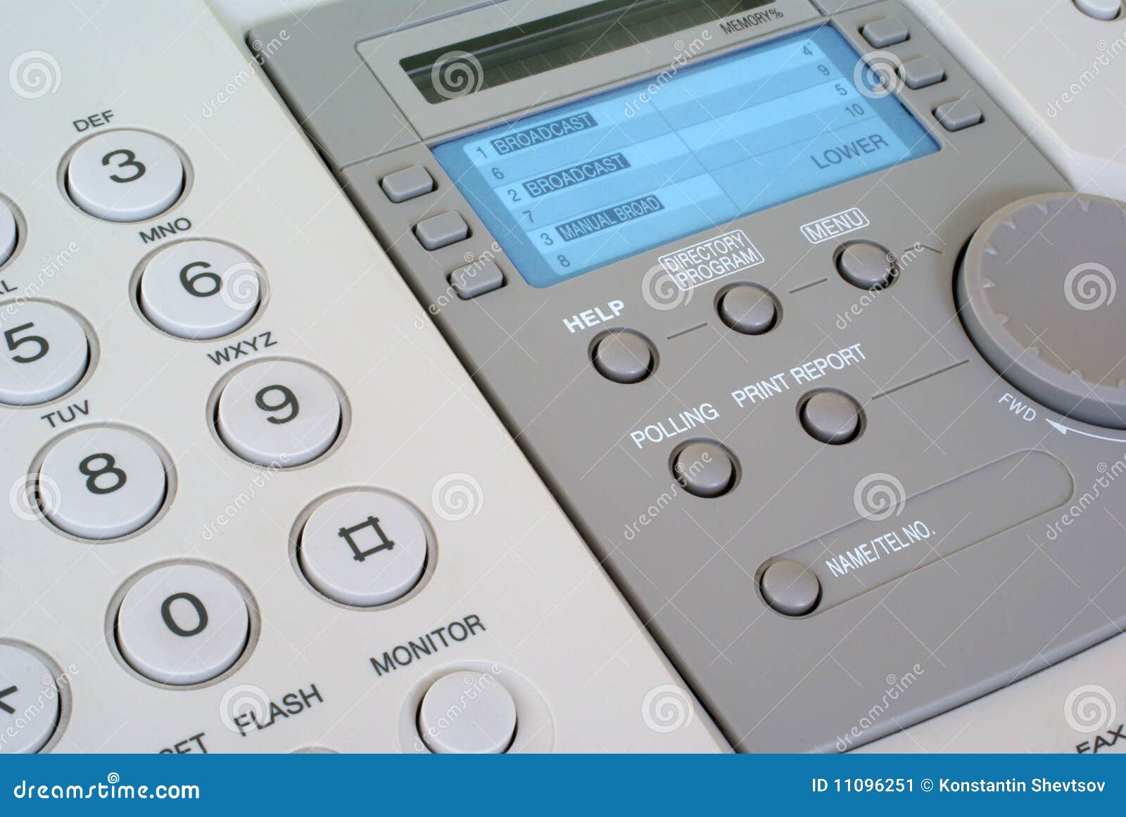 Fax machine stock image. Image of technology, single - 11096251