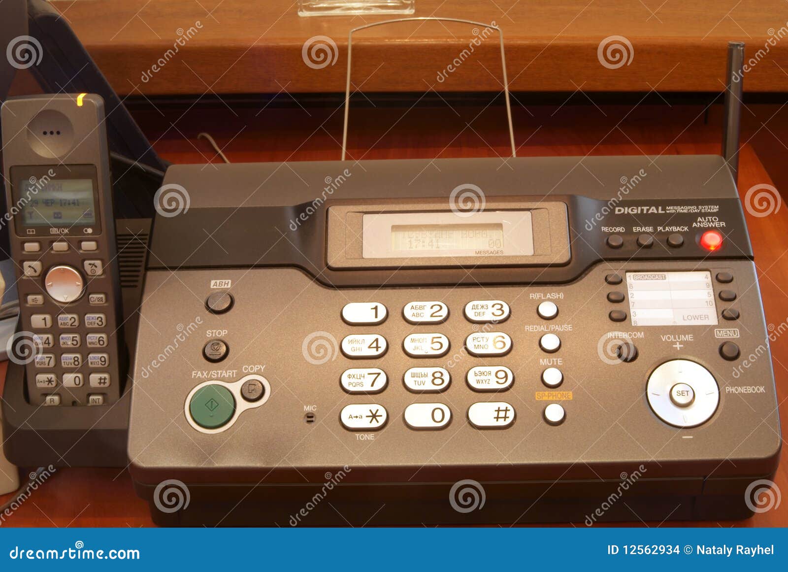 Fax machine stock photo. Image of office, information - 12562934
