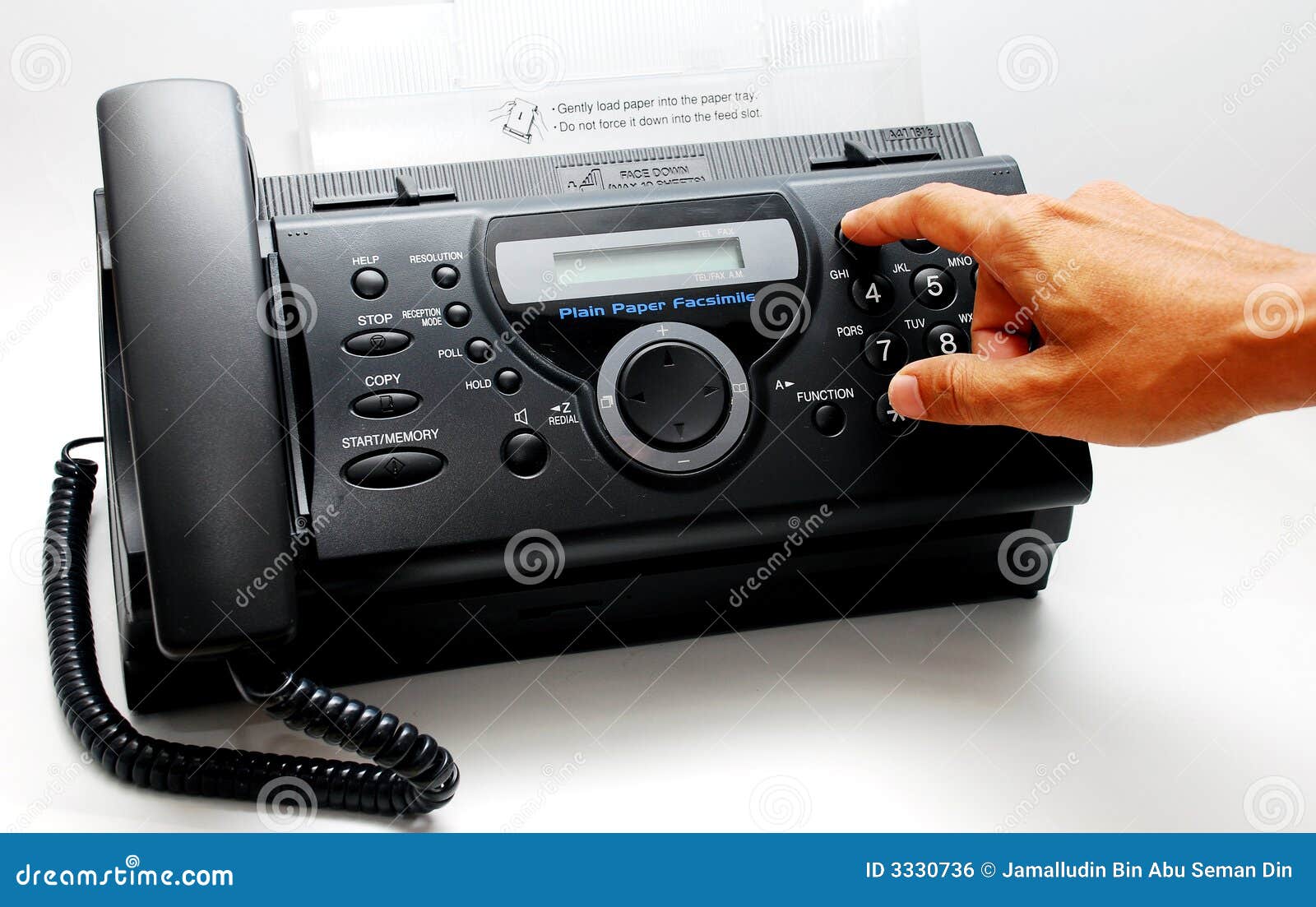 Fax machine stock photo. Image of tele, communicate, report - 3330736