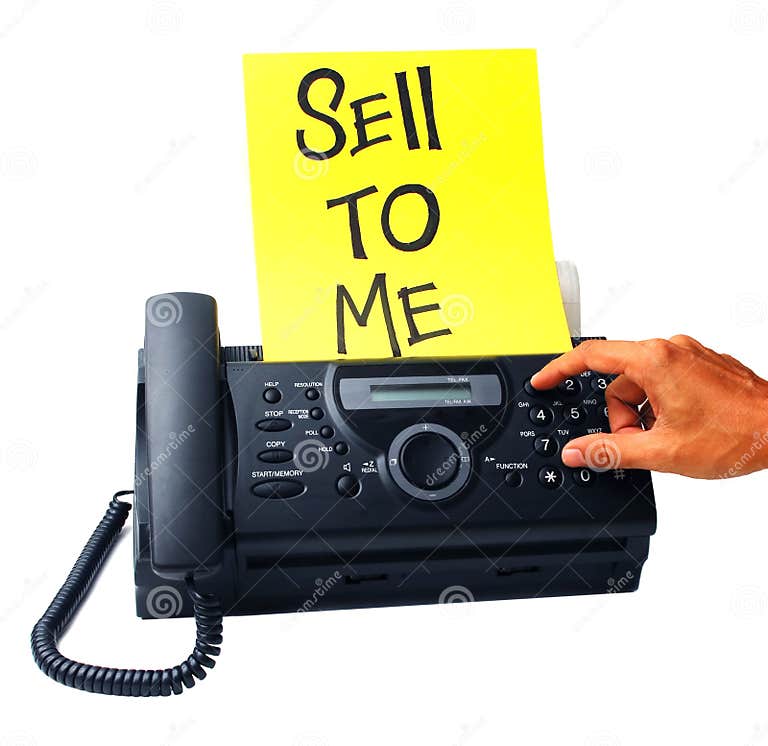 Fax machine stock image. Image of sell, sheet, transmit - 3718155