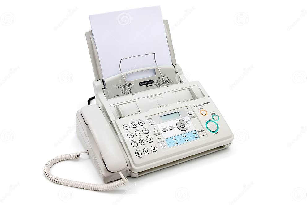 Fax machine stock image. Image of number, ring, telephone - 5386299