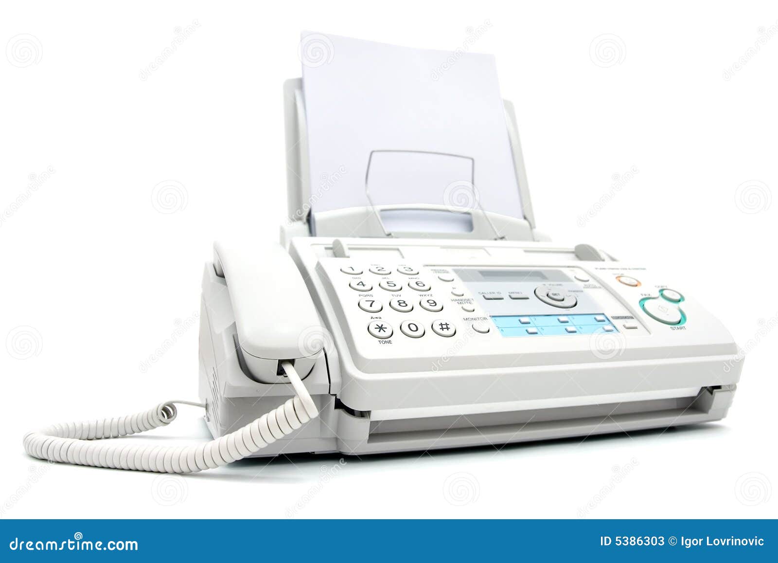 Fax machine stock image. Image of ring, send, communication - 5386303