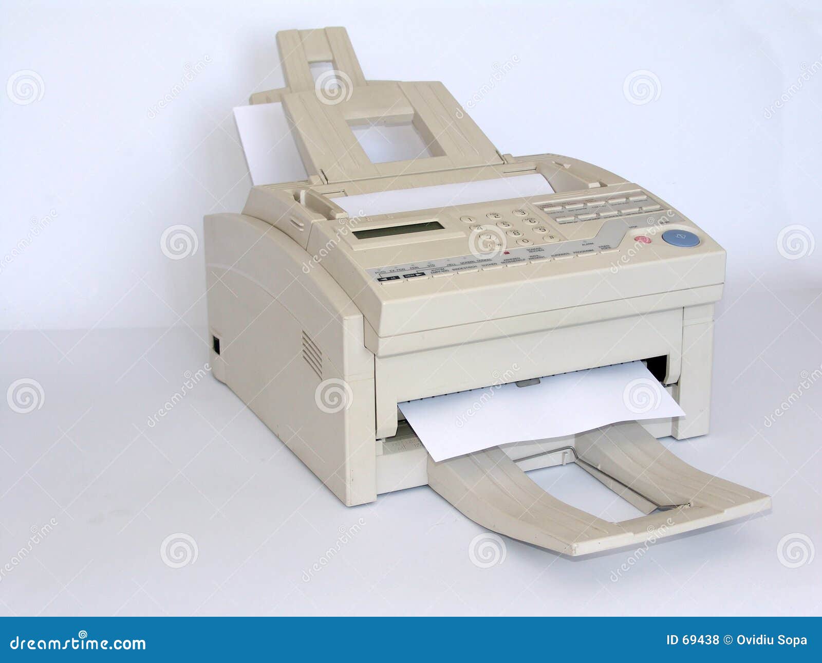 Fax machine stock photo. Image of scanner, inkjet, machine - 69438