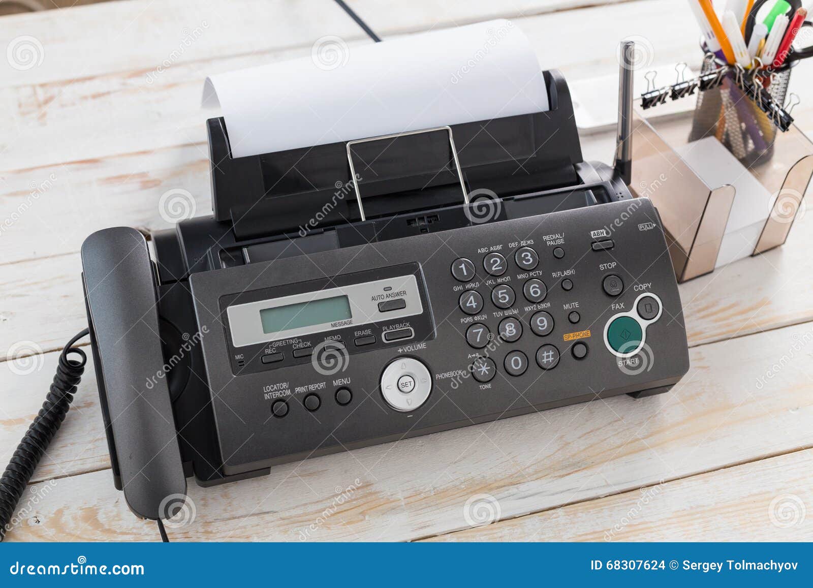 Fax stock photo. Image of multifunction, button, communication - 68307624