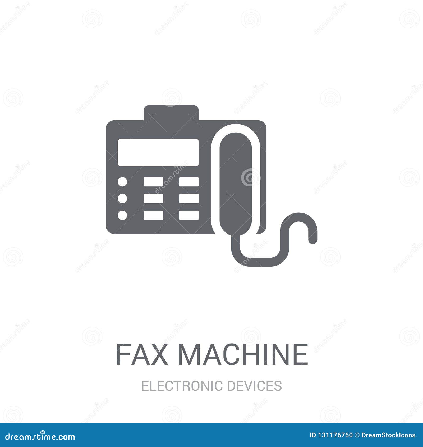 Fax Machine Icon vektor abbildung. Illustration von photokopie - 131176750