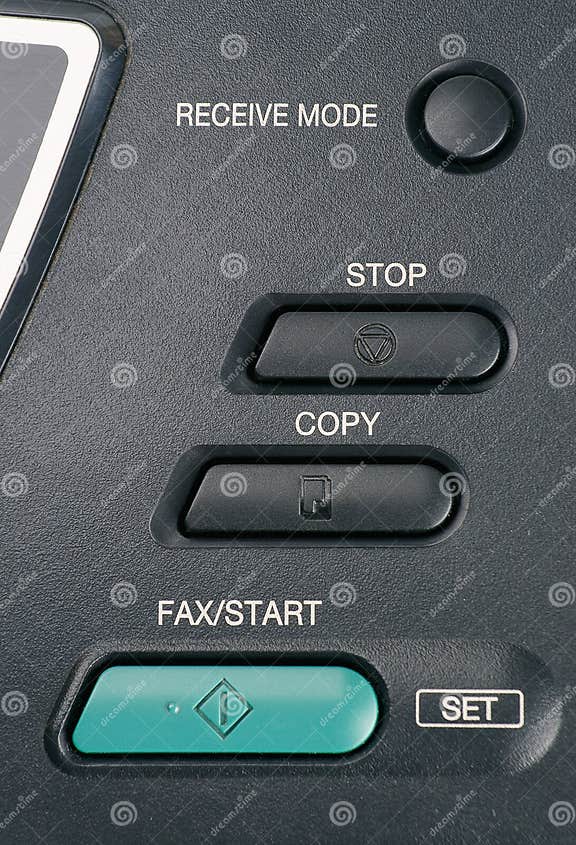 Fax Machine Keypad Close-up Stock Photo - Image of elements, facsimilie ...
