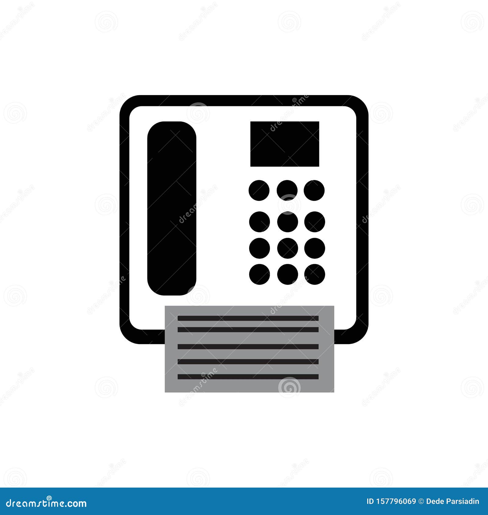 Fax Machine Logo Template Vector Icon Design Stock Vector ...