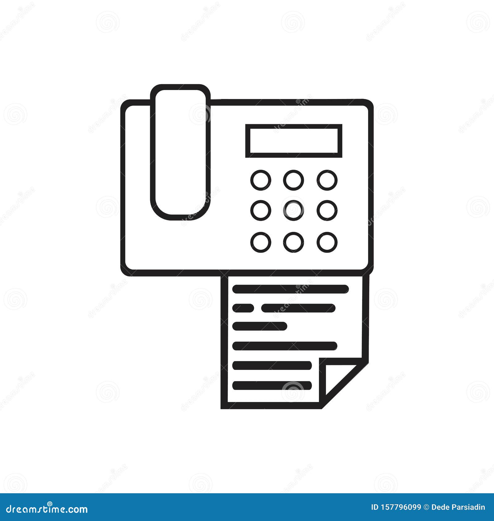 Fax Machine Logo Template Vector Icon Design Stock Vector ...
