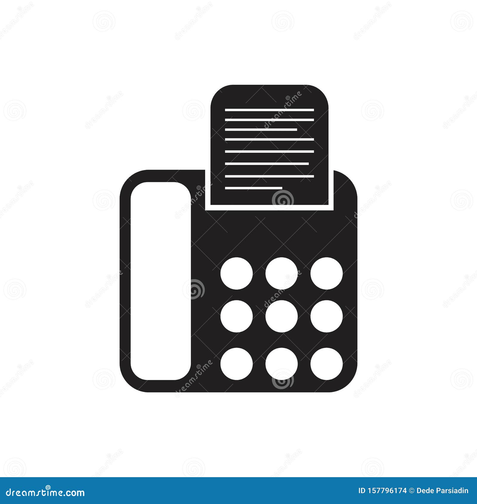 Fax Machine Logo Template Vector Icon Design Stock Vector ...
